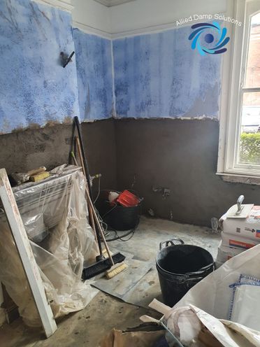 Damp Proofing Project In Progress | Allied Damp Solutions | Dublin